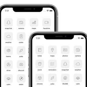 2000+ Minimalistic Light Gray & Black Ios 14 / 15 App Icons, Social ...