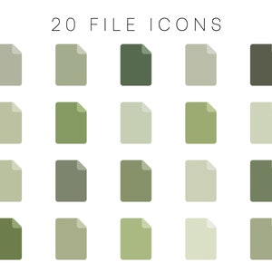Green Desktop Folder Icons for MacBook and Windows, Vibrant Icon Pack ...