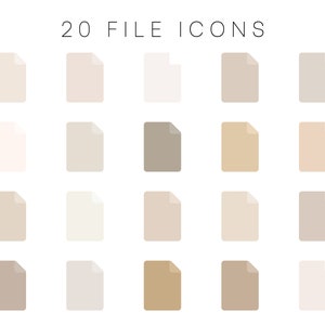 Neutral Beige Desktop Folder Icons for MacBook and Windows ...