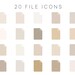 Neutral Beige Desktop Folder Icons for MacBook and Windows ...