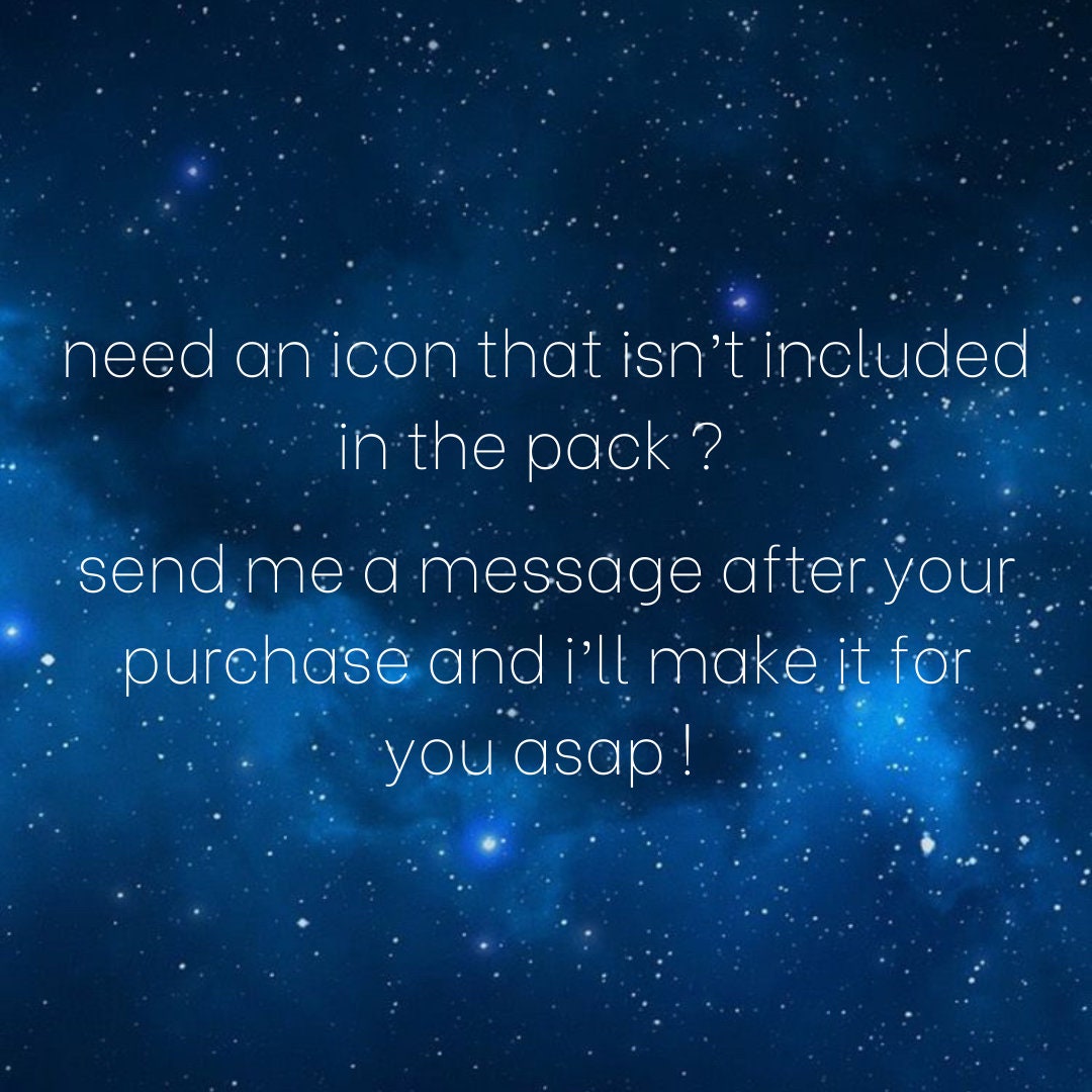 900+ Minimalistic Blue Space Ios App Icon Pack | Minimal | Stars | Icon ...