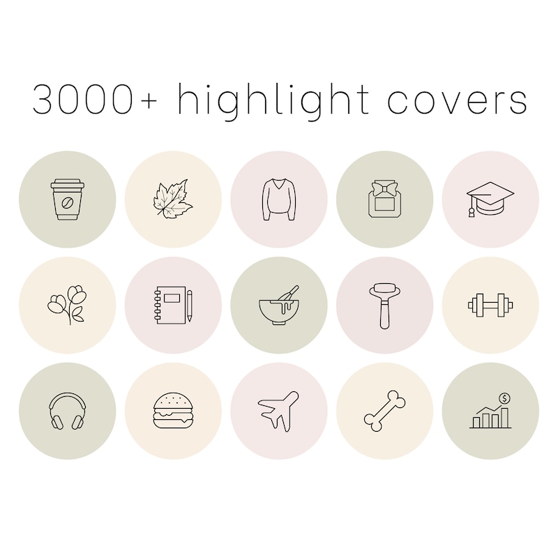 Instagram Highlight Icons - Etsy