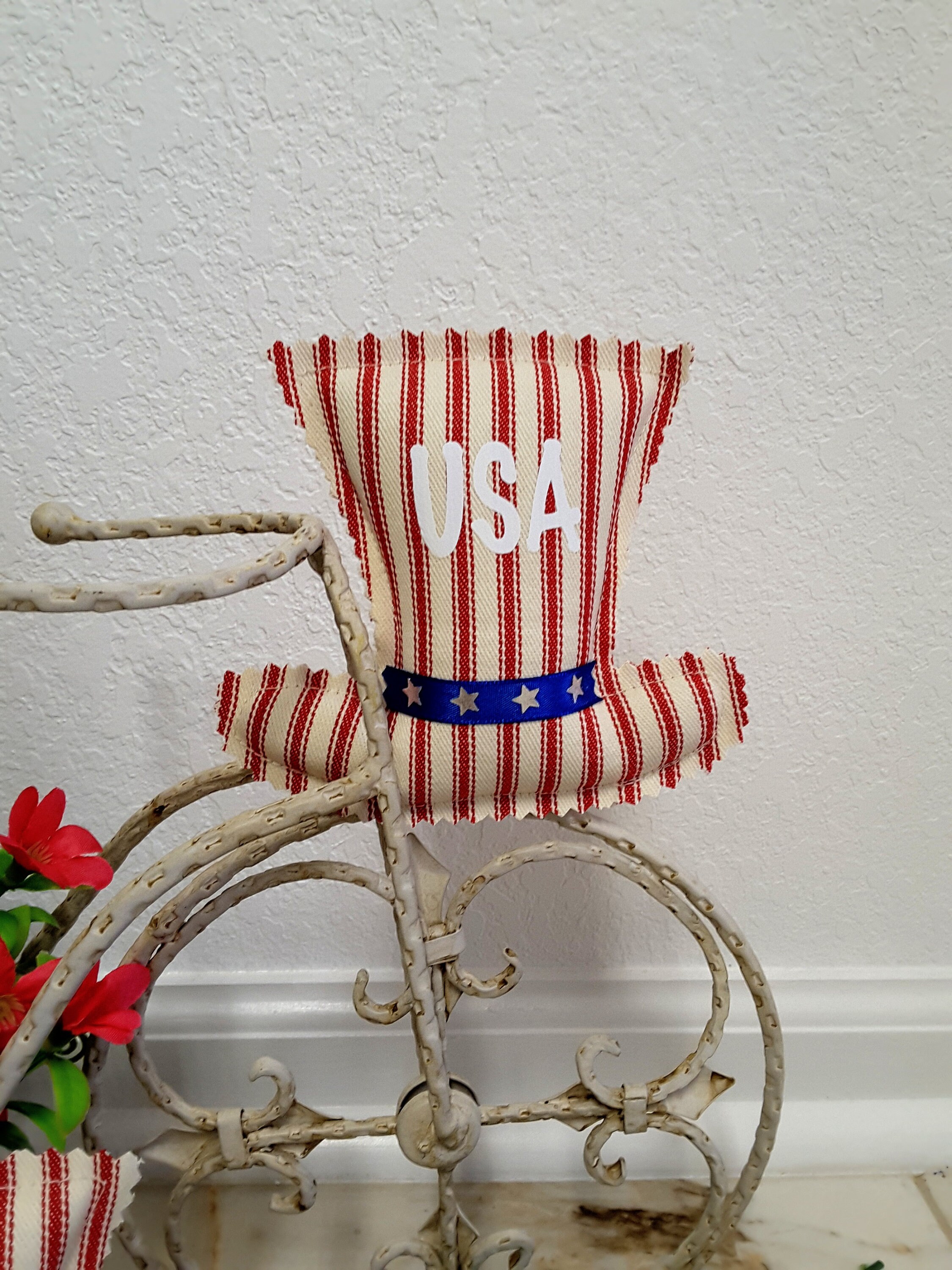 Uncle Sam Hat Mini Pillow Tiered tray Patriotic Decor Uncle | Etsy