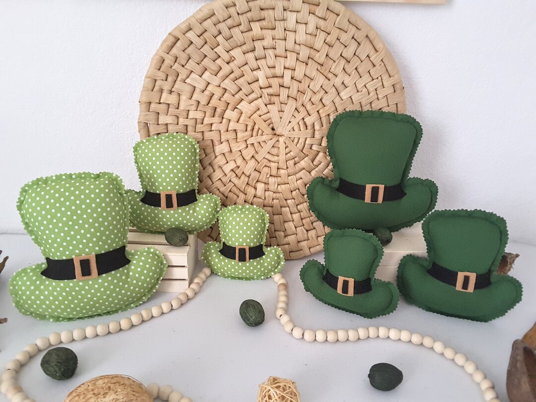 Farmhouse Mini Leprechaun Hats, St Patrick's Day Decor, Tiered Tray ...