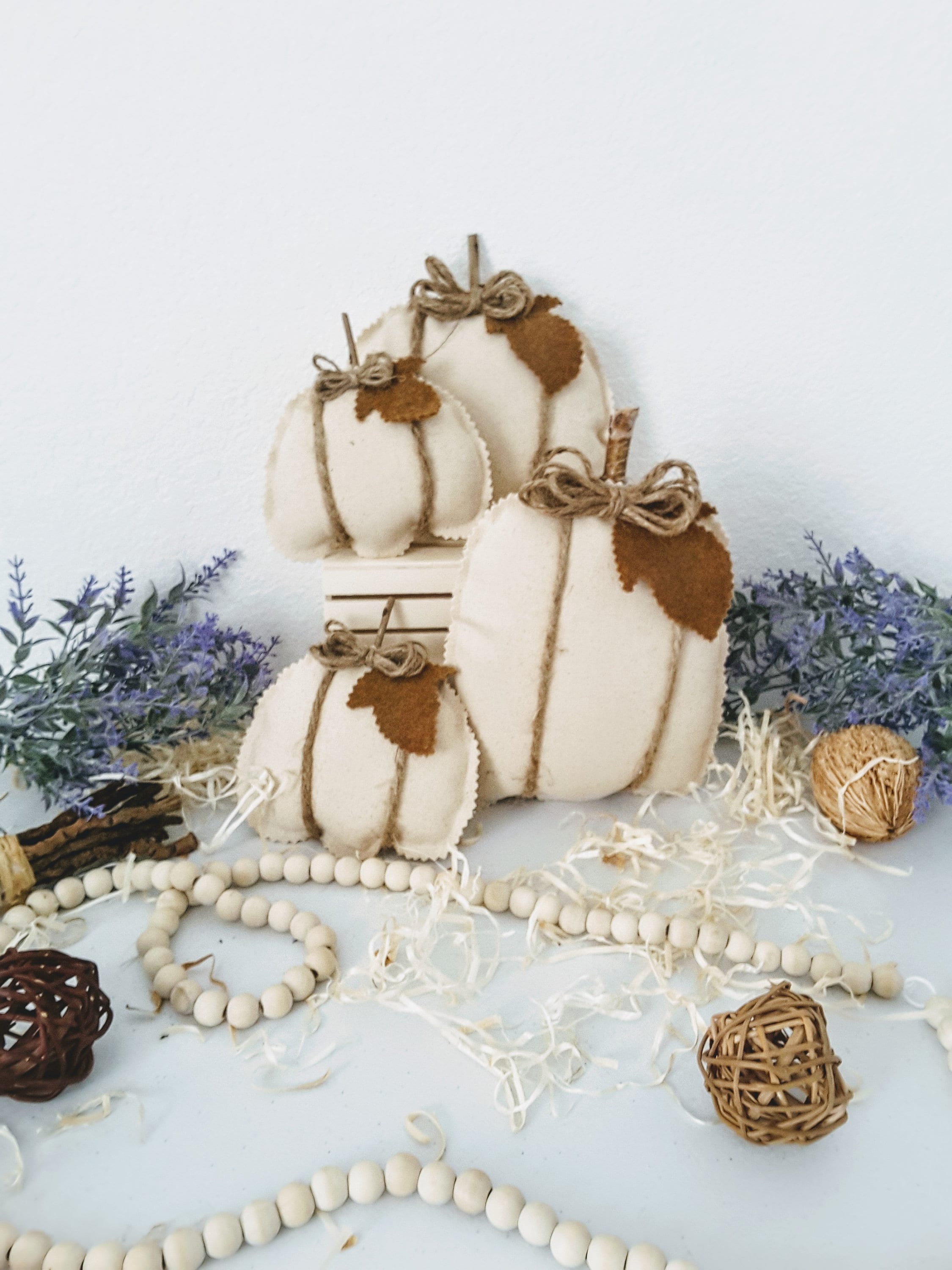 Farmhouse Fabric Pumpkin Pillow: Rustic Fall Decor - Etsy