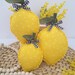 Set of 3 Farmhouse Mini Yellow Lemons, Mini Fabric Lemons, Yellow ...