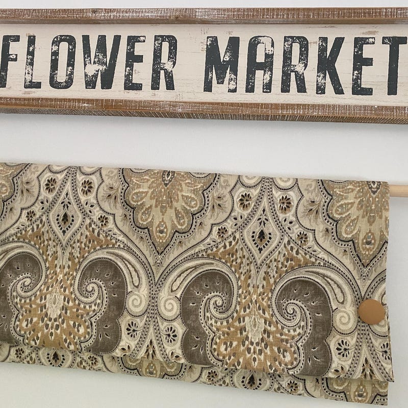 Linen Pleated Valance - Etsy