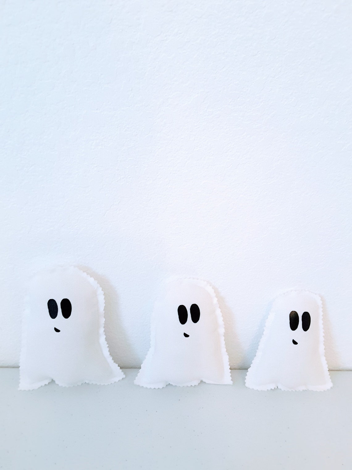 Mini Ghost Pillows Halloween Mini Ghosts Wood Stand Ghosts | Etsy