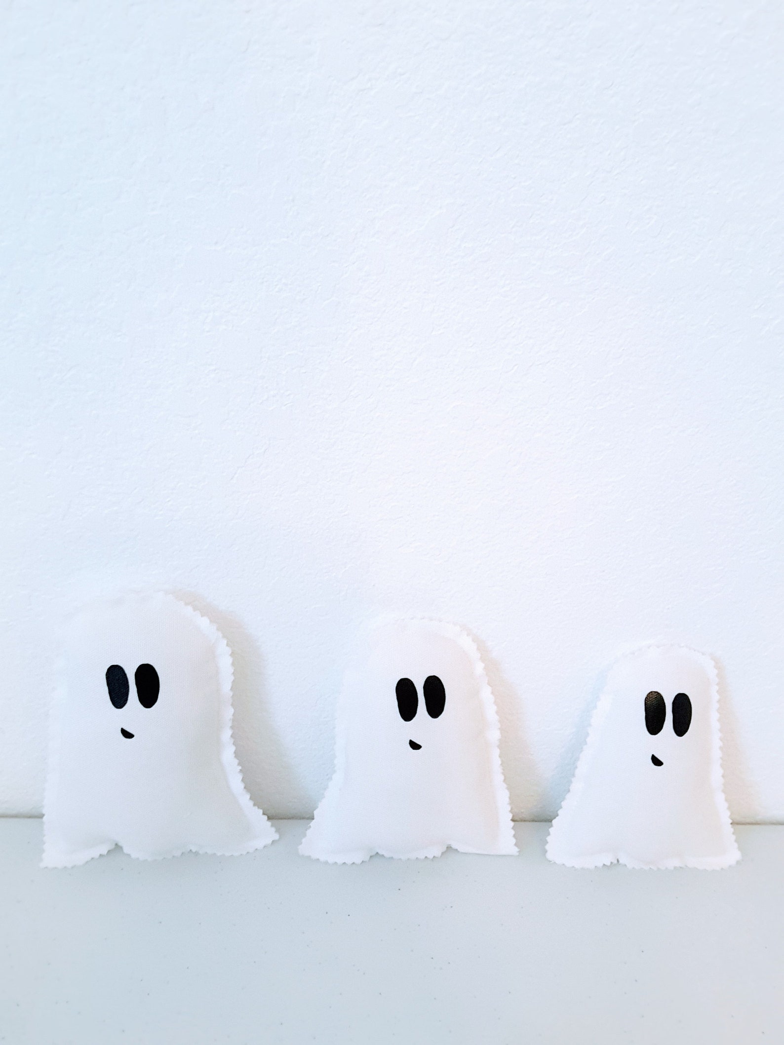 Mini Ghost Pillows Halloween Mini Ghosts Wood Stand Ghosts | Etsy