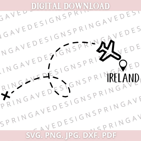 Ireland Travel Svg - Etsy