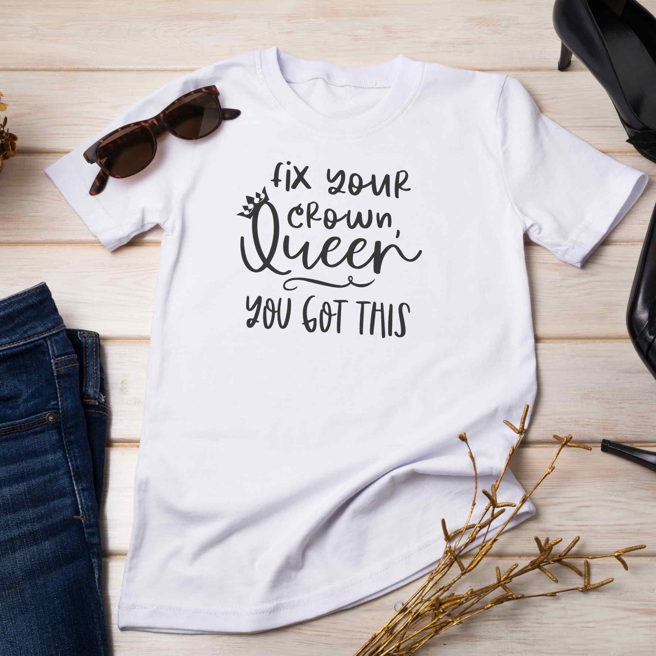 Fix Your Crown Queen SVG You Got This SVG Commercial Svg - Etsy