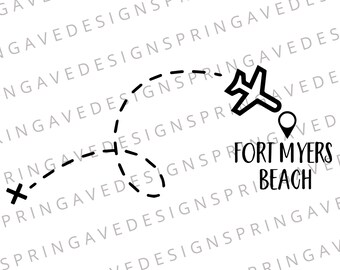 Fort Myers Beach Svg - Etsy
