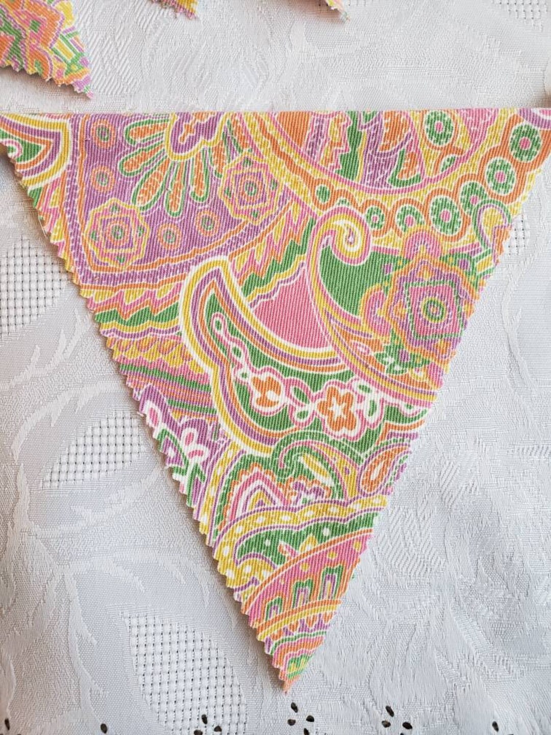 Paisley Hippie Pennant Flags Banner Bunting Flags - Etsy