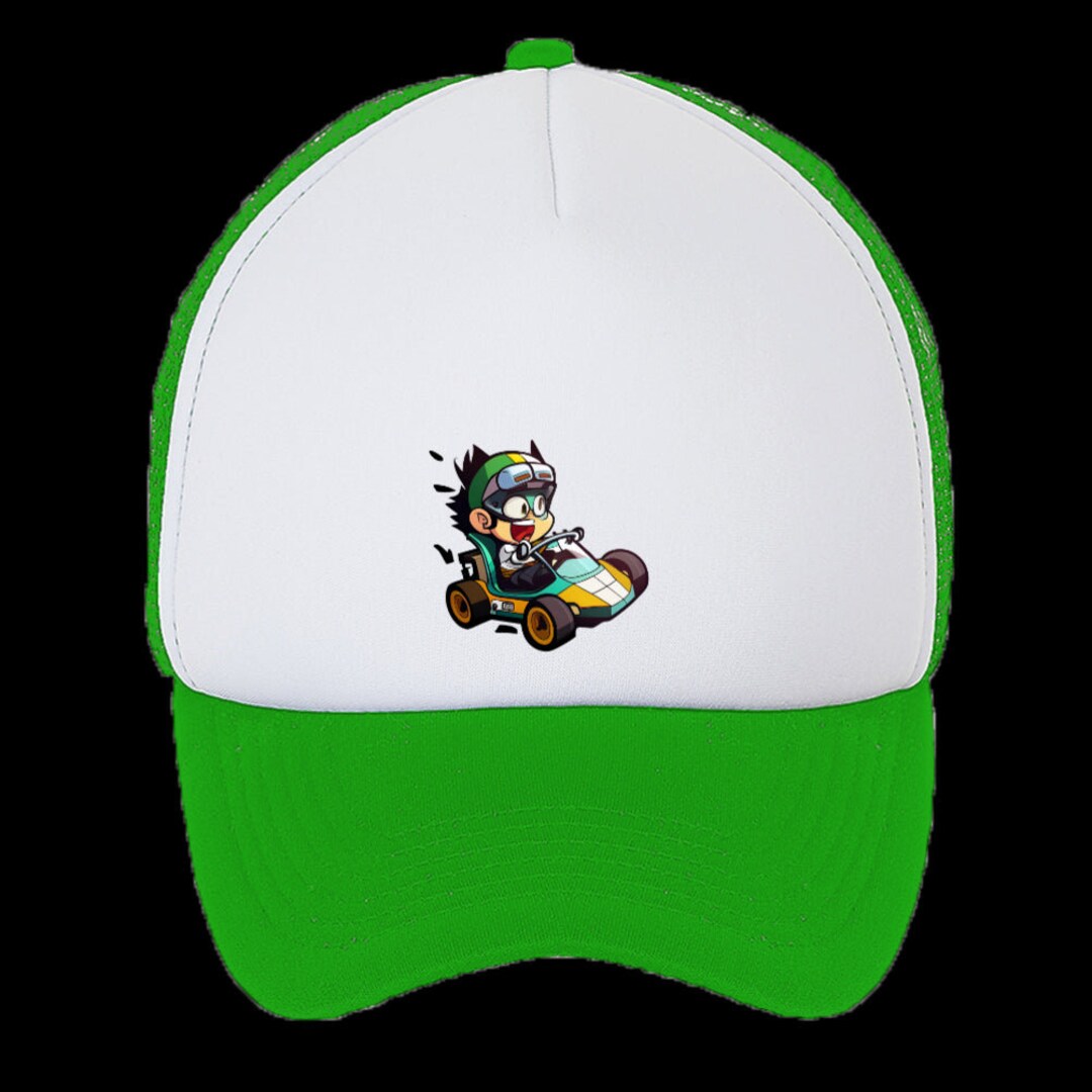 Cartoon Kart Premium Trucker Cap - Etsy