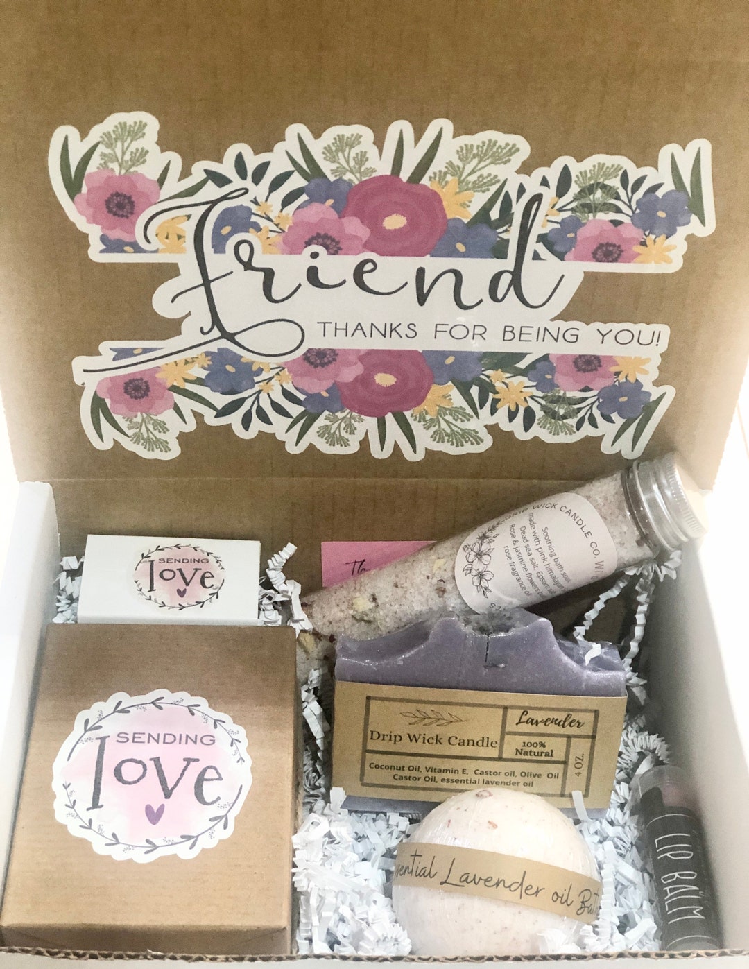 Friendship Gift Box Best Friend Gift Spa Gift Send a Gift - Etsy
