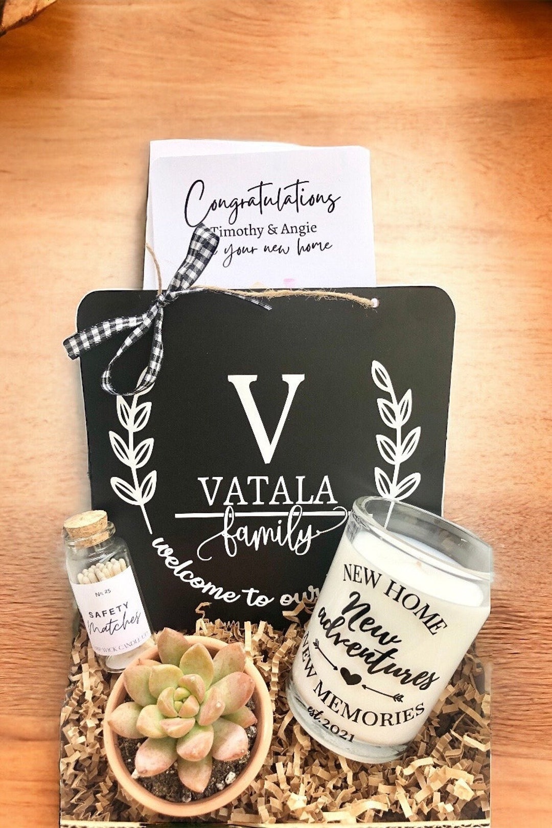 New Home Gift Set 1, Personalized Gift Box, Real Estate, Closing Gift ...