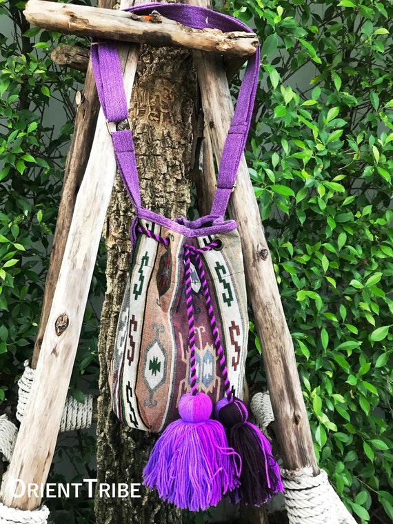 Thailand Bucket Bag With Tassels Hmong Woven Bucket Bag Thai - Etsy