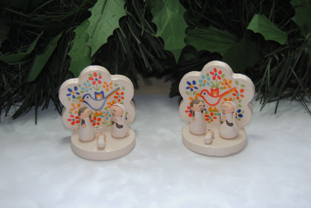 Mini Nativity Scene, Ceramic, Gift, Tile, Viana’s Valentine’s ...