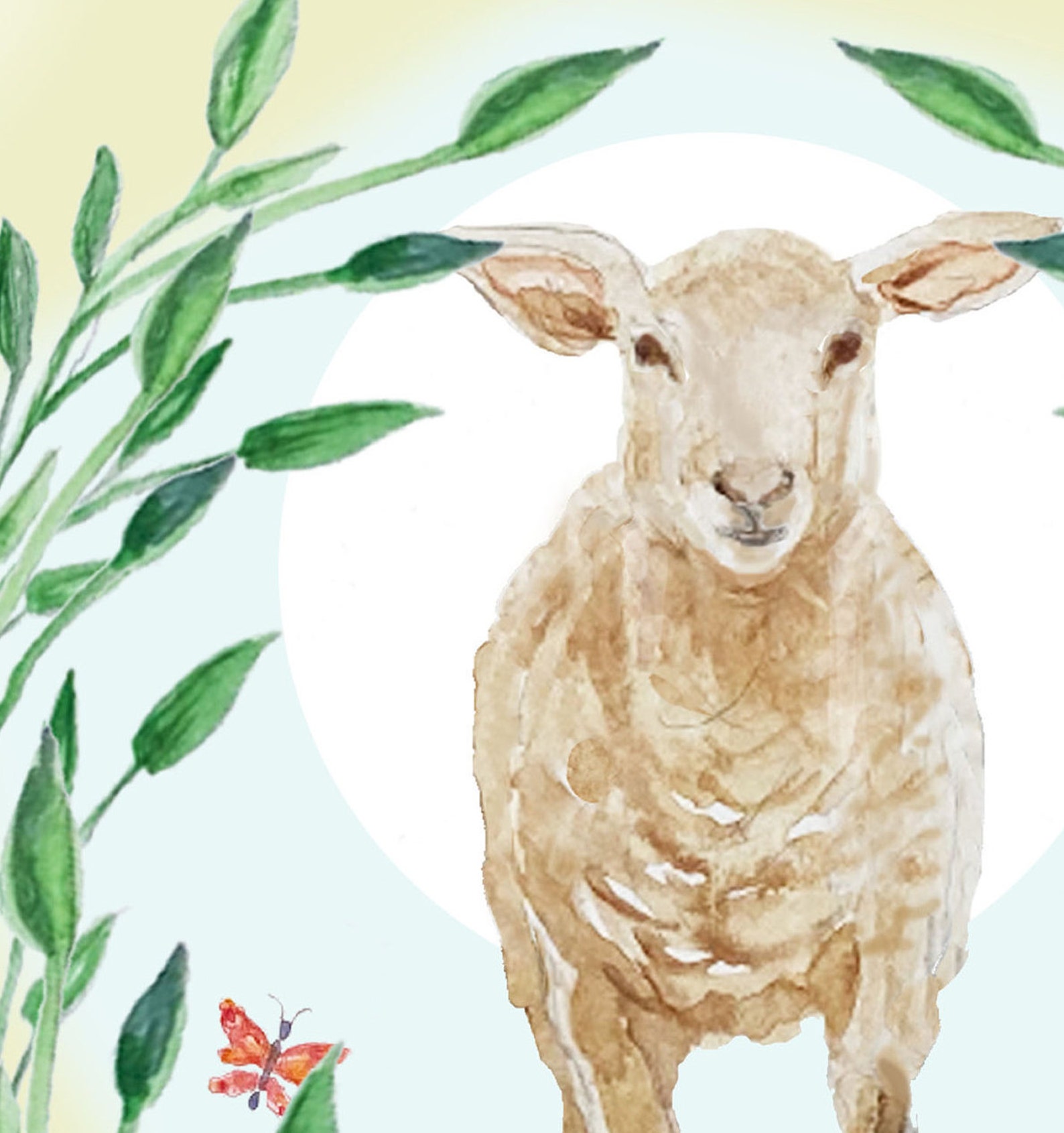 LAMBS Watercolor Digital Clipart 11 PNG Files Easter Lamb - Etsy