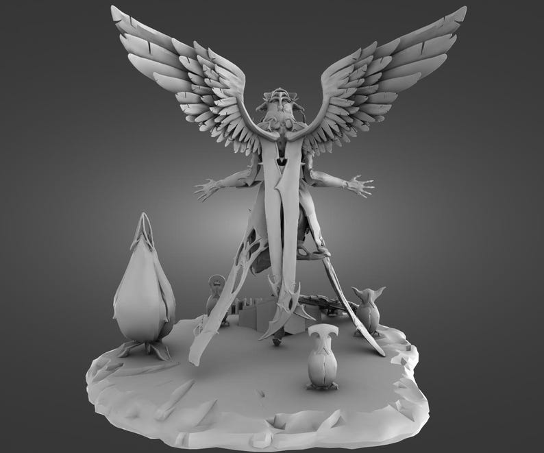 Wisp Prime - Warframe Character - 3D Printed Model - Etsy