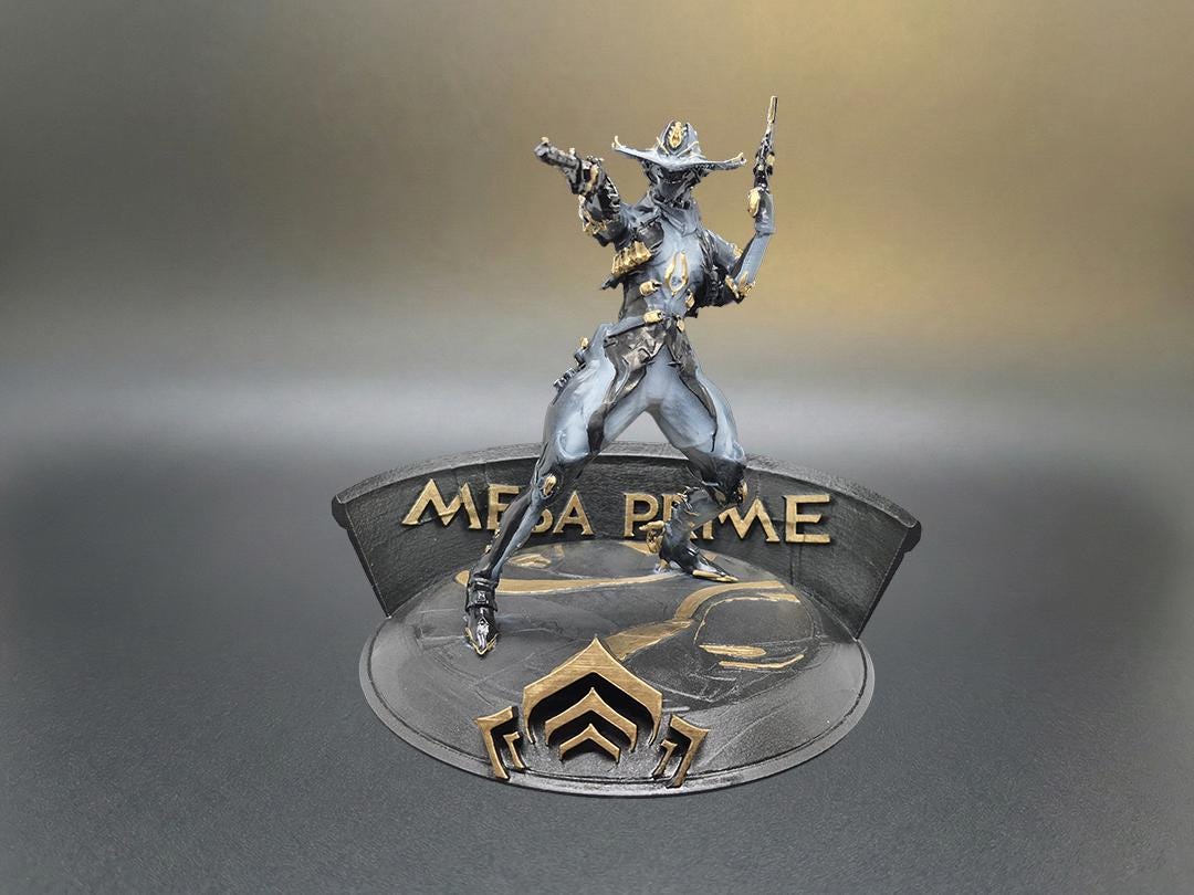 Mesa Prime - Warframe Character - 3D Printed Model - Etsy