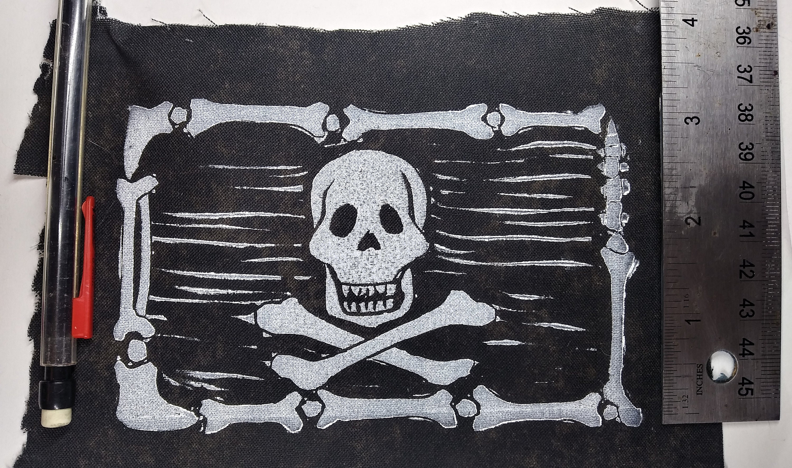 Pirate Flag Punk Patch w. Glow in the Dark Option | Etsy