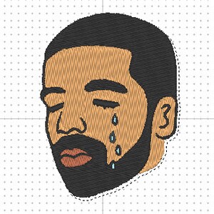 Drake embroidery design zip download 2 sizes pes dst exp jef | Etsy
