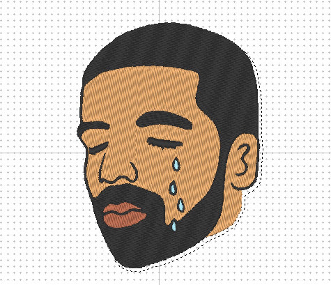 Drake embroidery design zip download 2 sizes pes dst exp jef | Etsy