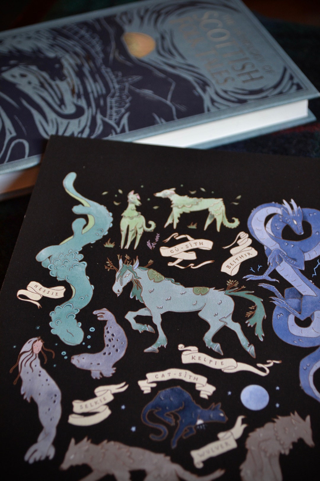 Magical Beasts of Scotland Scottish Mythical Creatures Art Print - Etsy