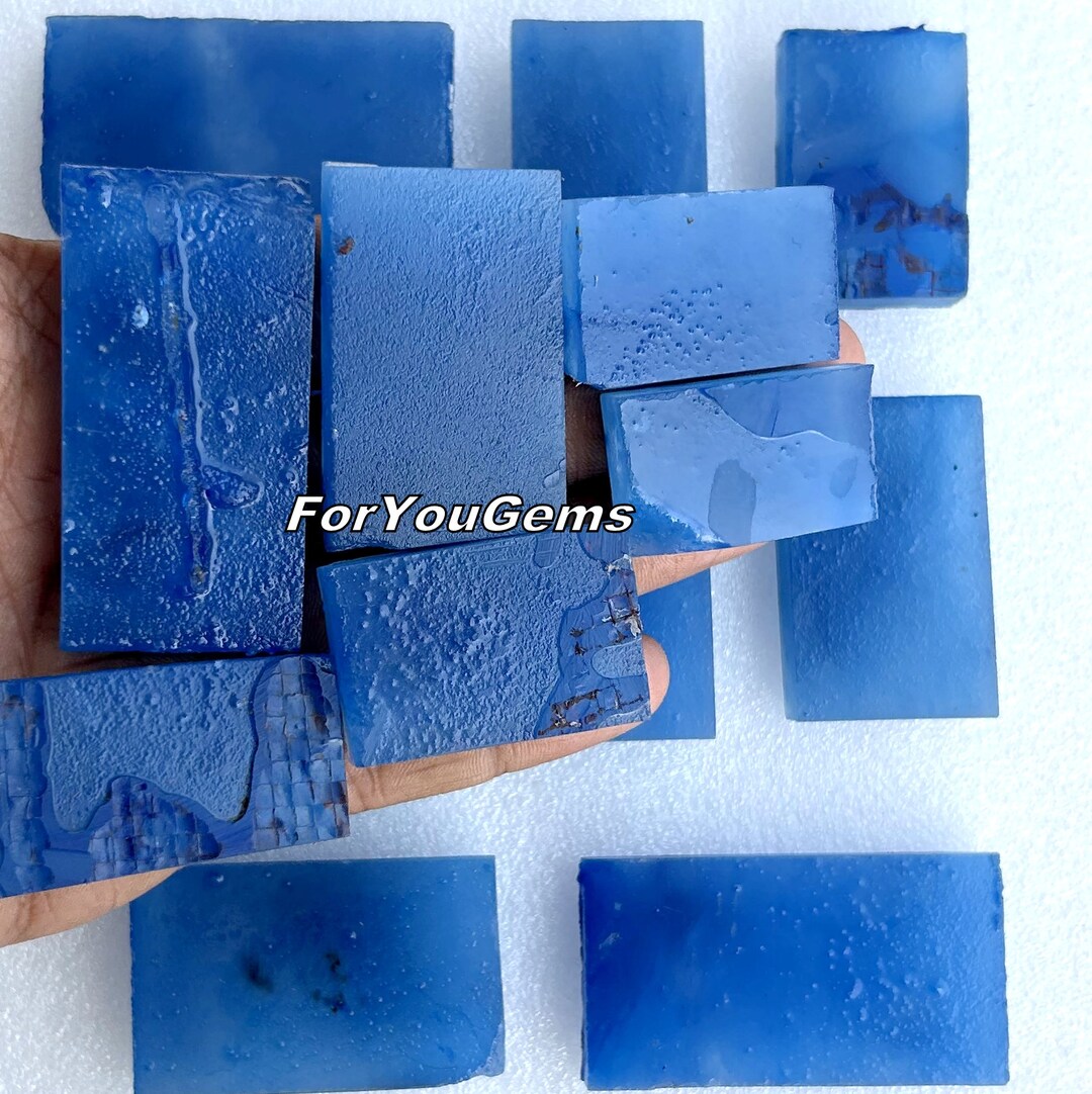 Light Blue Jade Slab Wholesale Blue Jade Gemstone Slabs Lot Loose Bulk ...