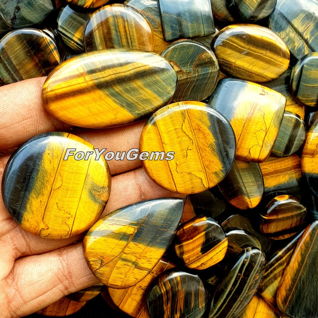 Hawk's Eye Cabochon Bio Color Hawk's Eye Cab Hawk's Eye Gemstone Silky ...