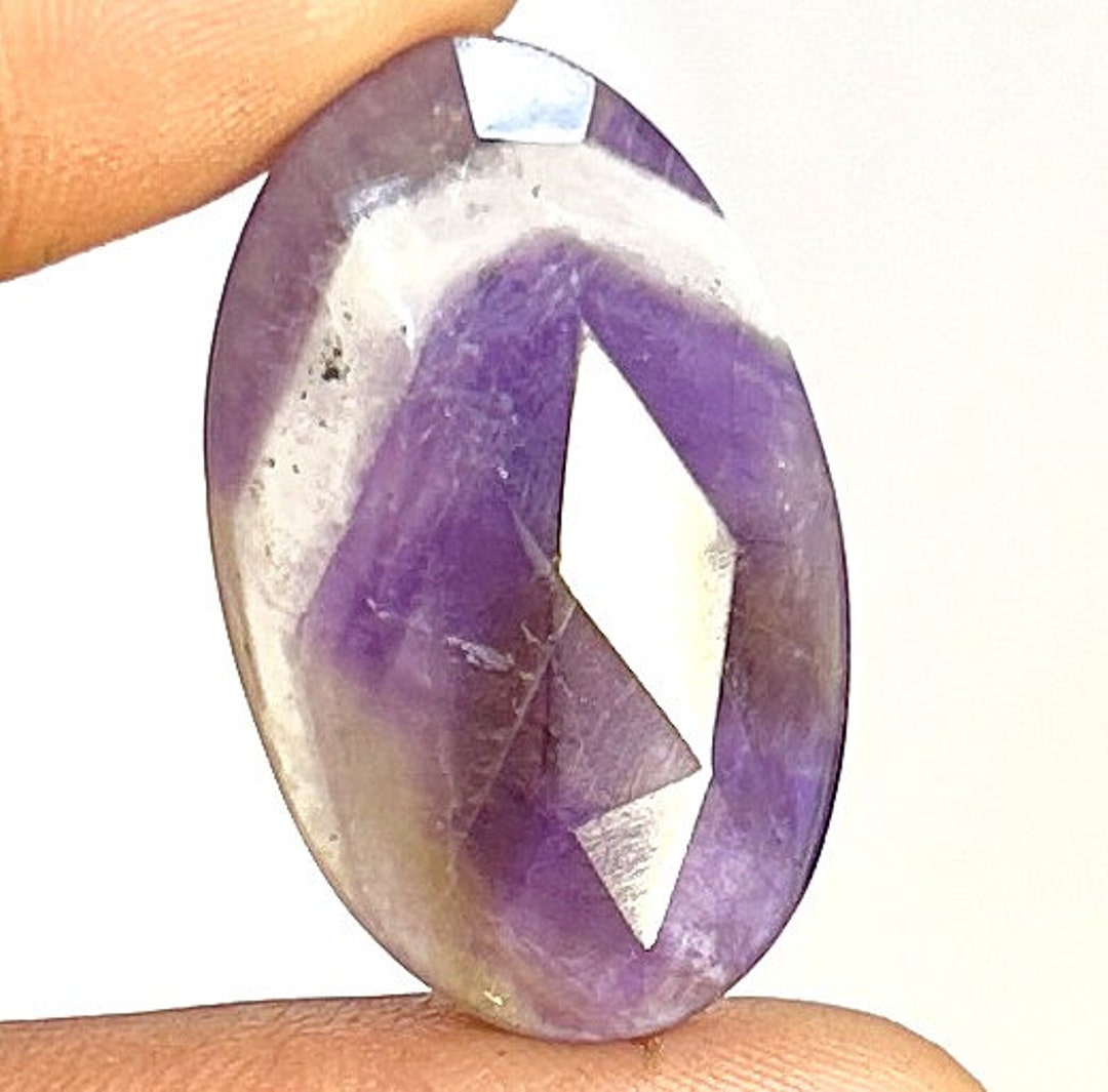 Faceted Chevron Amethyst Faceted Chevron Amethyst Oval Shaped for ...