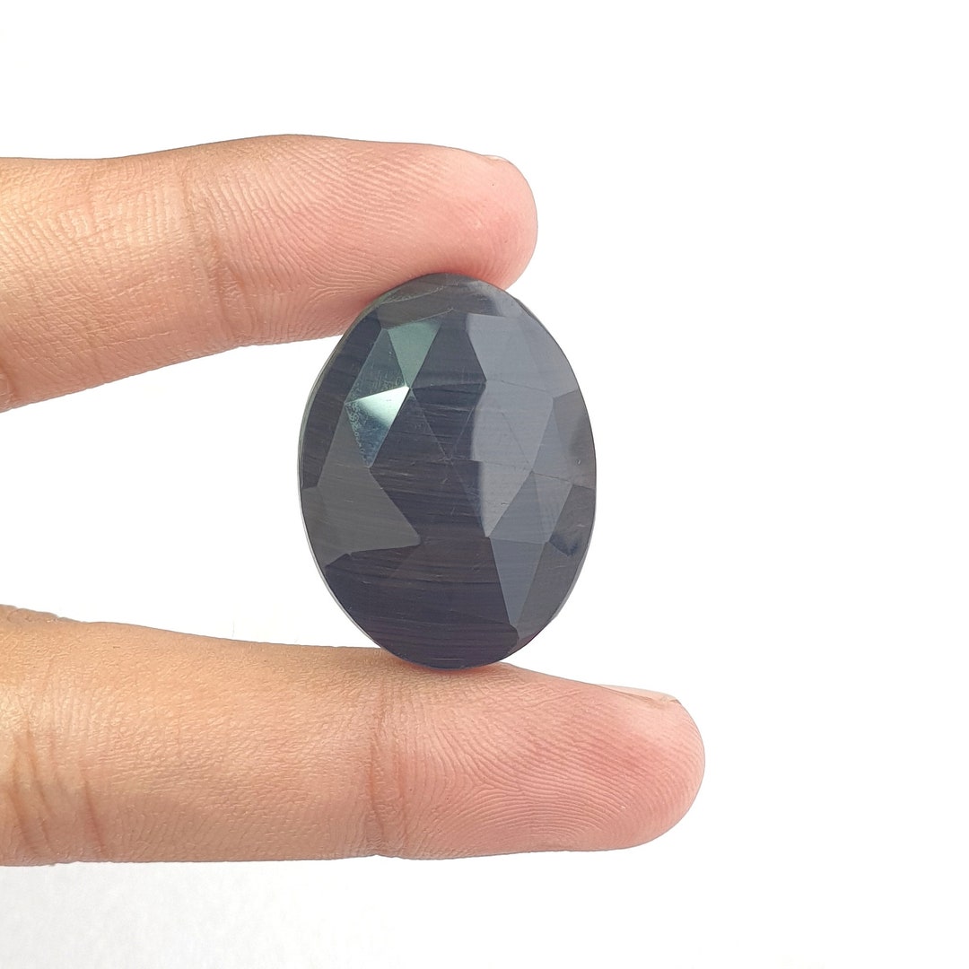 Midnight Oval Obsidian Midnight Oval Obsidian Cabs Smooth - Etsy
