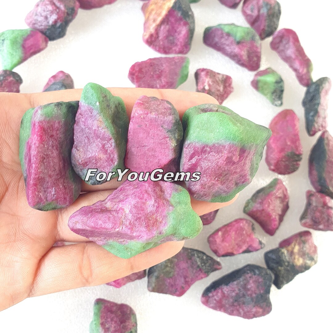 Wholesale Lot Natural Ruby Zoisite Gemstone Lot, Raw Ruby Zoisite Gemstone Lot, Ruby Zoisite ...