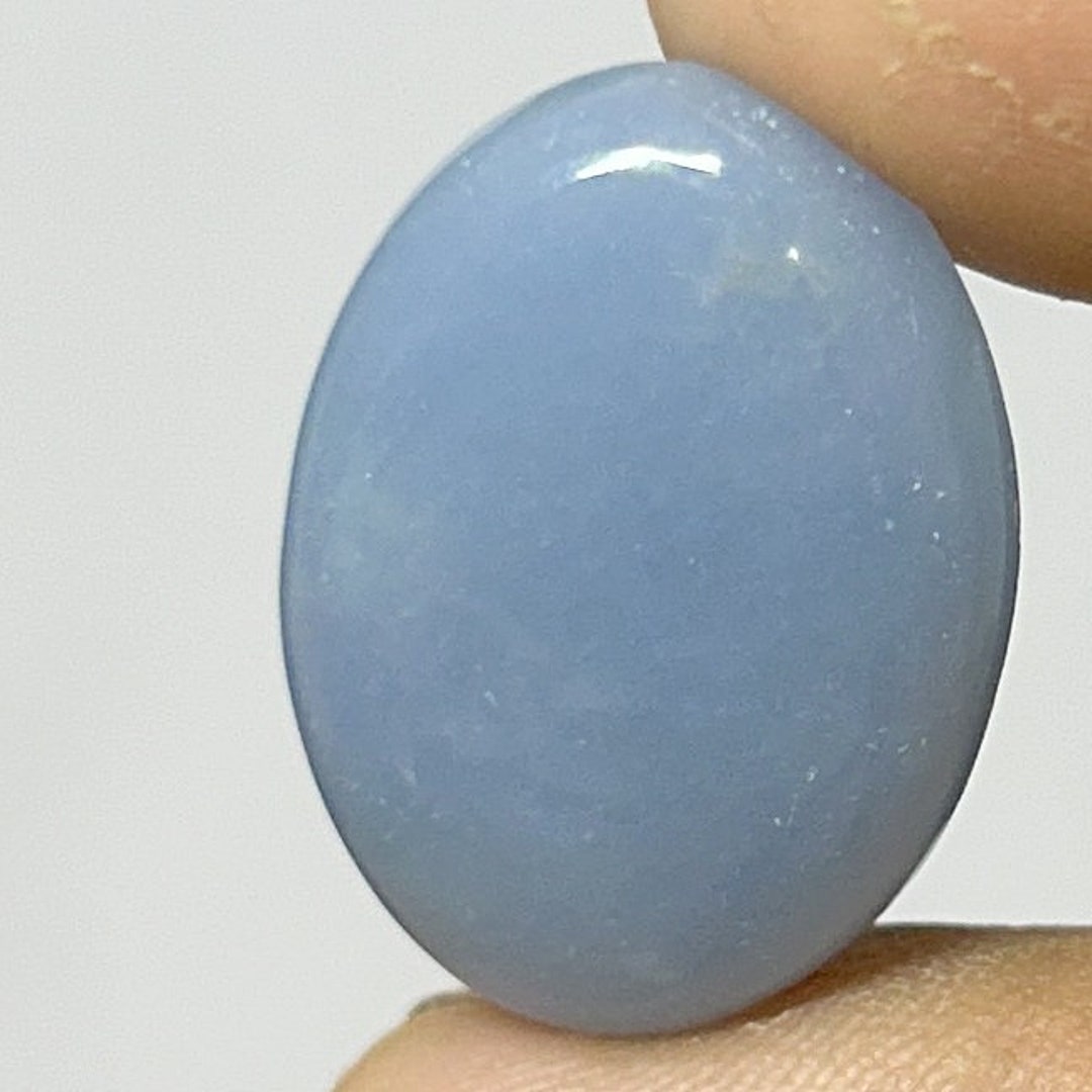 Angelite Gemstone Oval Shape Angelite Gemstone for Making Jewelry and ...