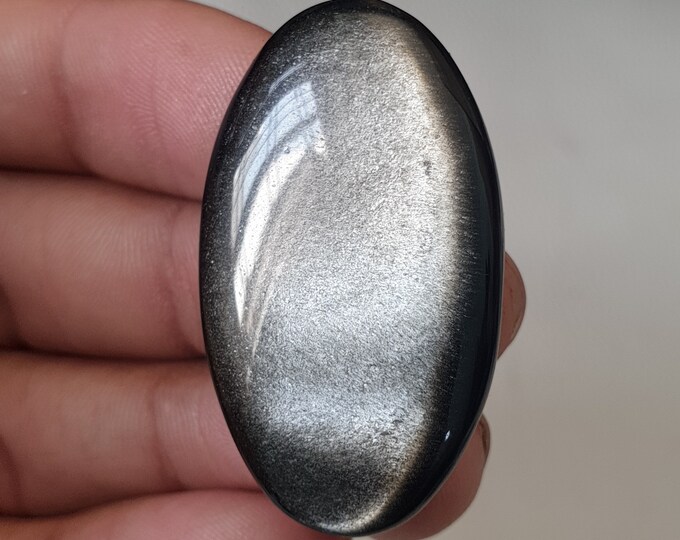 Silver Obsidian Gemstone/smooth Obsidian Loose Gemstone/aa+ Obsidian ...