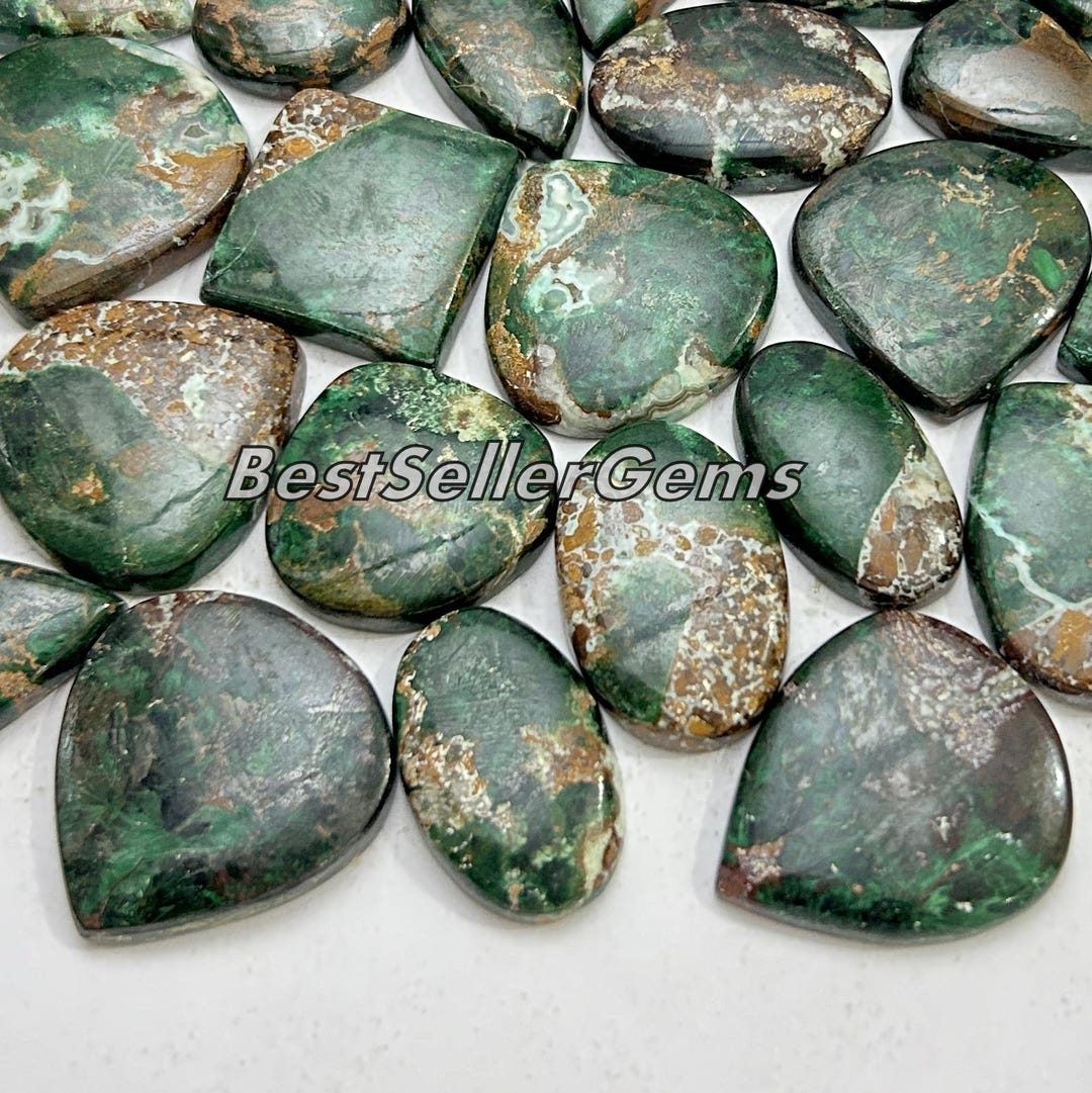 Green Chrysocolla Mix Lot wholesale Chrysocolla Cabochons Sale ...