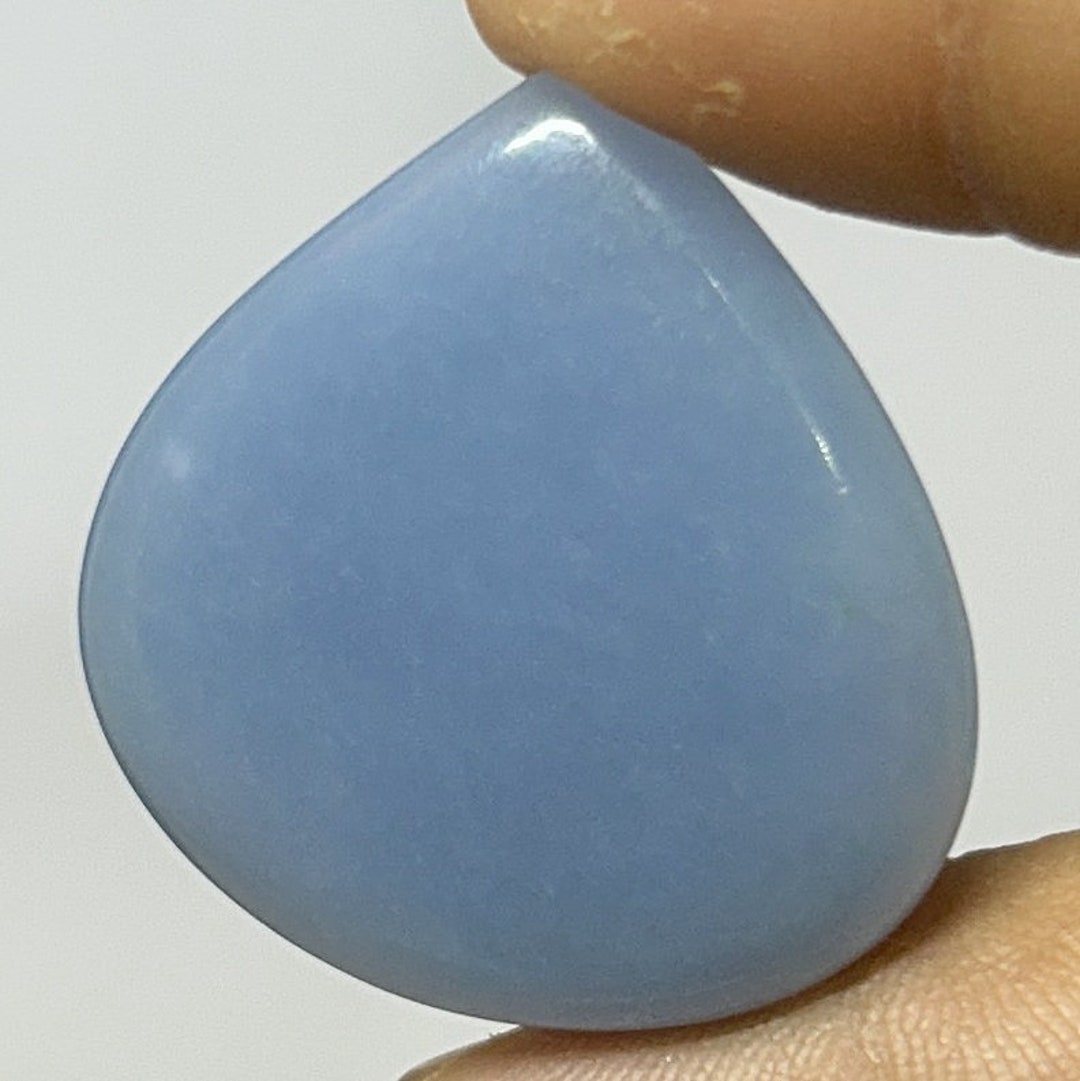 Angelite Gemstone Betel Shape Angelite Gemstone for Making Jewelry and ...