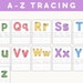 Tracing Letters Printable, A to Z Alphabet Worksheets Pdf, Uppercase ...