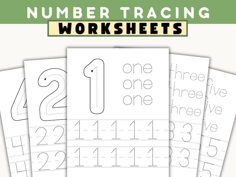 Number Recognition Preschool Activities, Tracing Numbers 1 10 ...