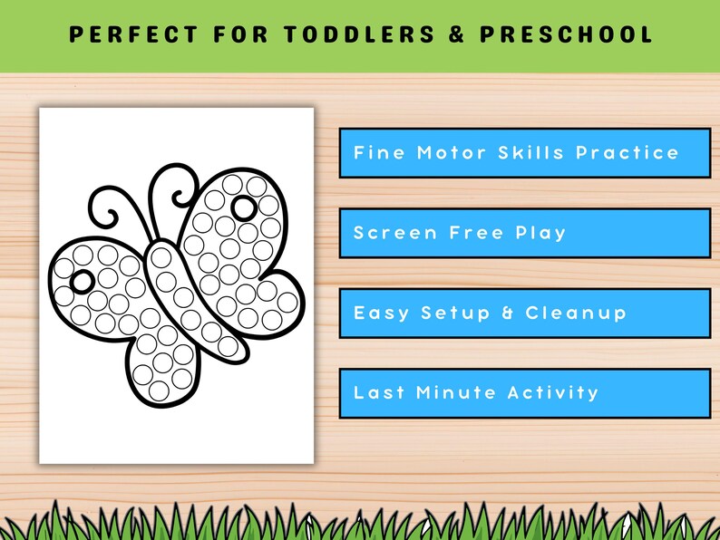 Insect Dot Marker Pages Printable PDF, Do a Dot Bug Activity, Preschool ...