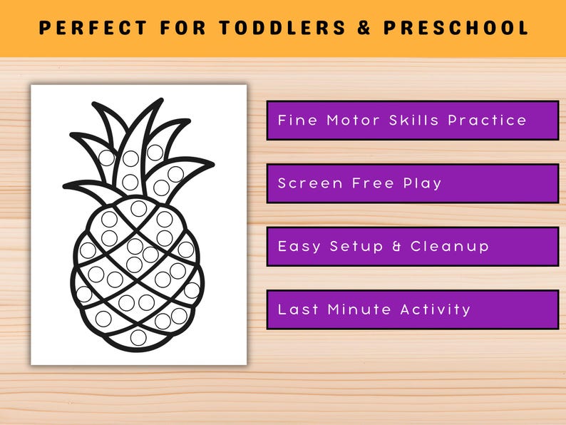 Fruit Dot Marker Printables | Do a Dot Pages for Kids | Preschool Fine ...