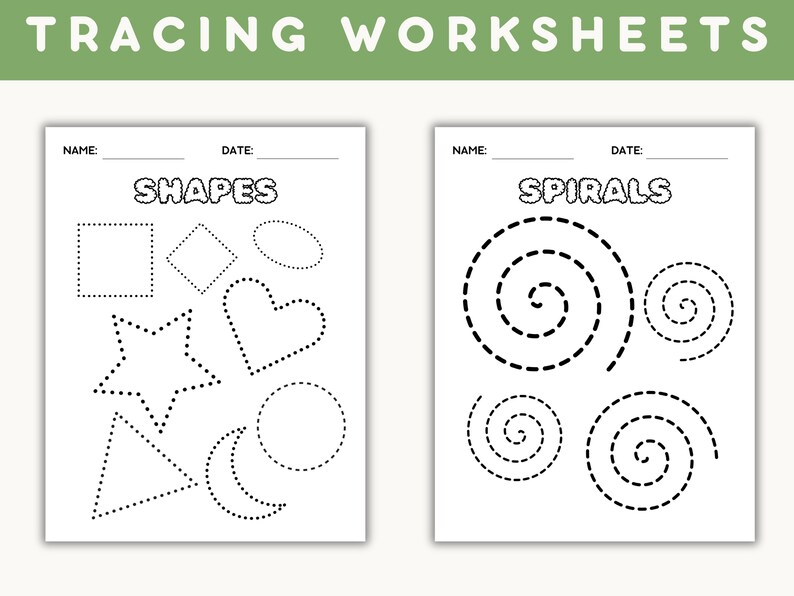 Tracing Lines Worksheets, Preschool Tracing Activities, Printable Busy ...
