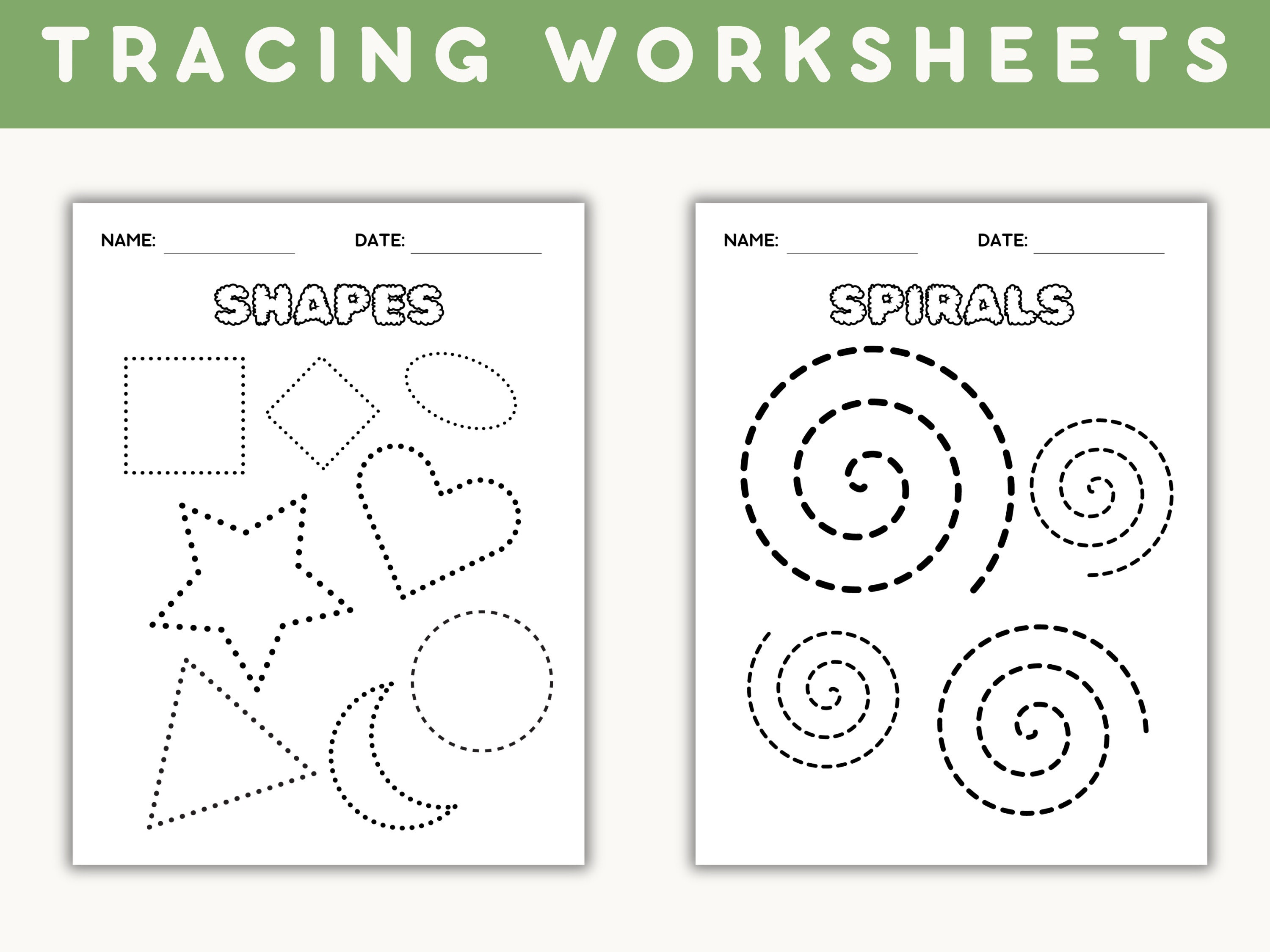 Tracing Lines Worksheets, Preschool Tracing Activities, Printable Busy ...