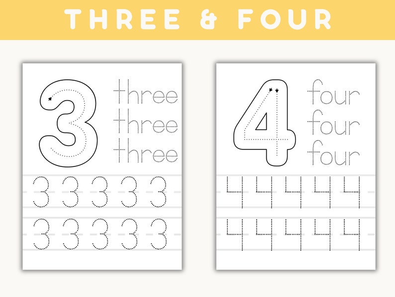 Number Recognition Preschool Activities, Tracing Numbers 1 10 ...