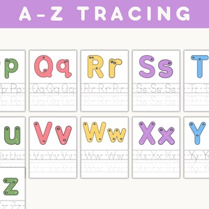 ABC Tracing Worksheets: Uppercase & Lowercase Letters (printable PDF ...
