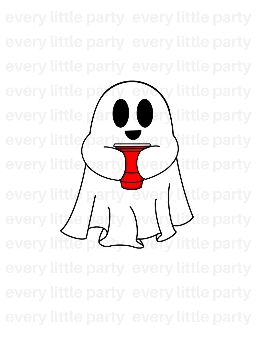 Ghost Drinking Beer From Red Solo Cup PNG | Drunk Ghost, Party Ghost ...