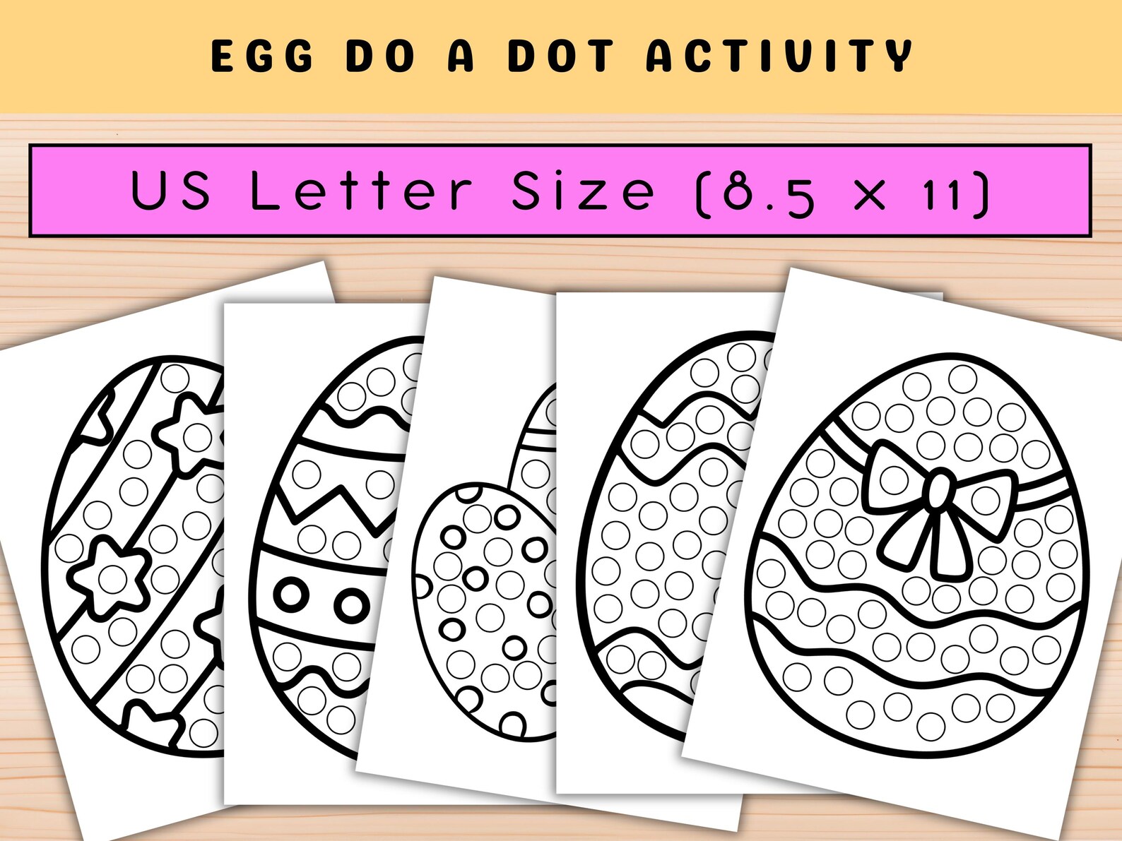 Easter Egg Dot Marker Printables – 19 Page Do A Dot Easter Activity PDF ...