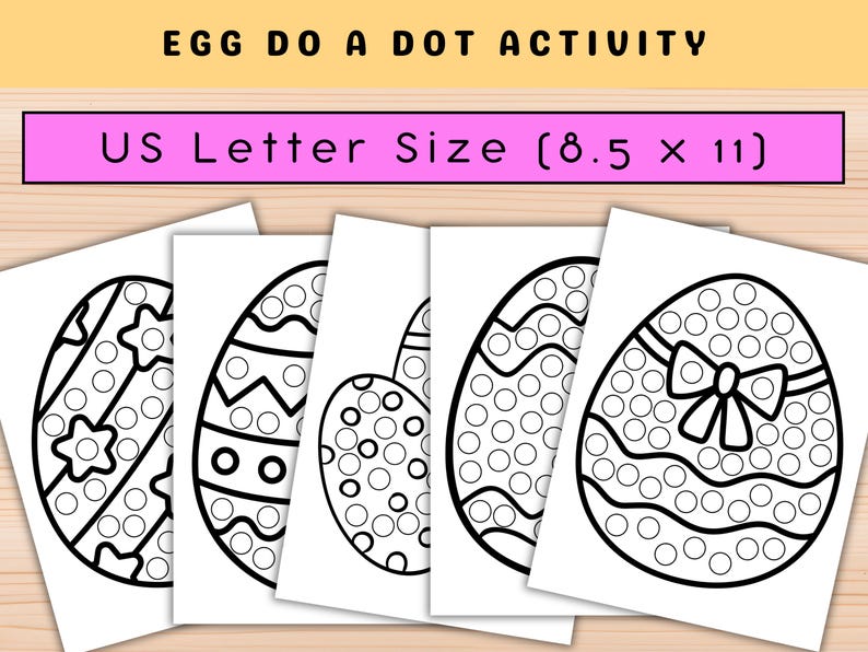 Easter Egg Dot Marker Printables – 19 Page Do A Dot Easter Activity PDF ...