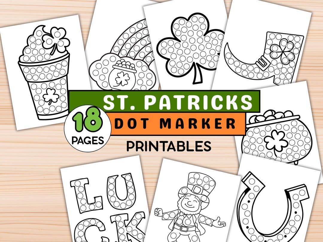 St Patrick’s Day Dot Marker Pages for Toddlers | 18 Preschool Dauber ...